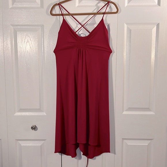 Moda International | Dresses | Moda International Red Strappy Dress ...